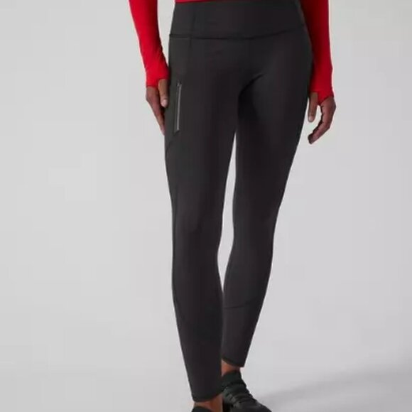 Athleta | Pants & Jumpsuits | Athleta Black High Rise Rainer Tights ...